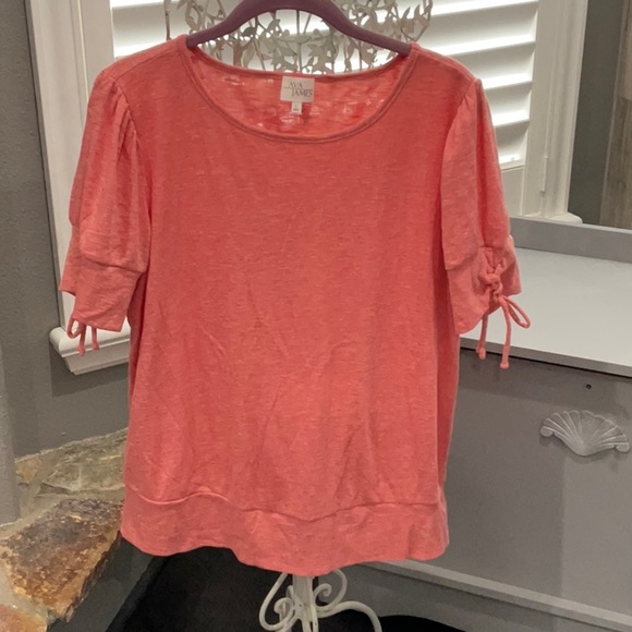 Ava James | Tops | Ava James Peach Colored Top | Poshmark